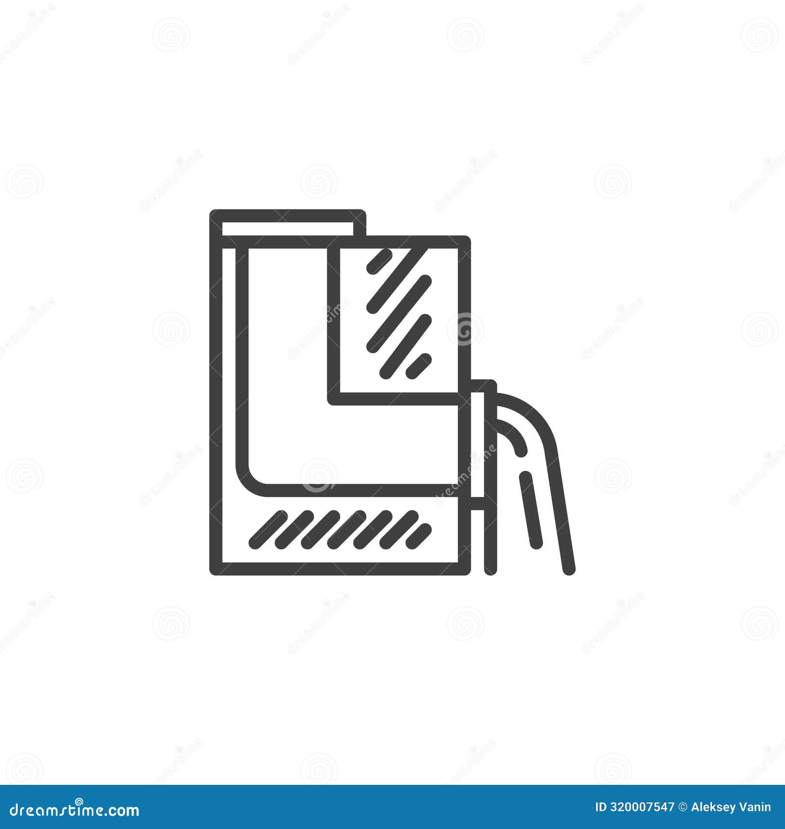 Drainage System line icon stock illustration. Illustration of editable ...