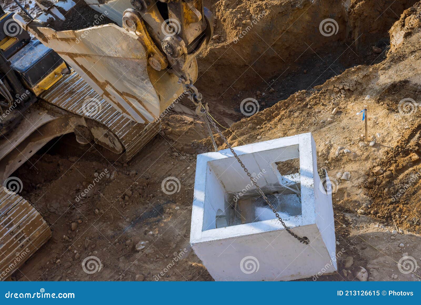 Rectangular Manholes Of The Lattice Of The Drainage System. Stock Photo ...