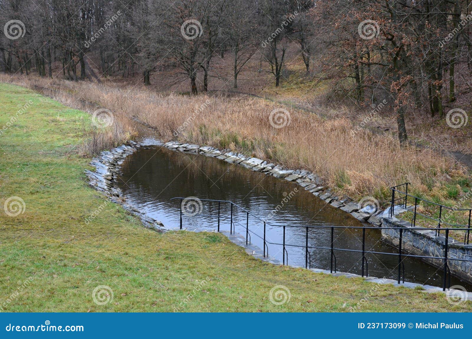 Drainage Of Drainage Water From The Bottom Of The Dam Dam Or Pond ...