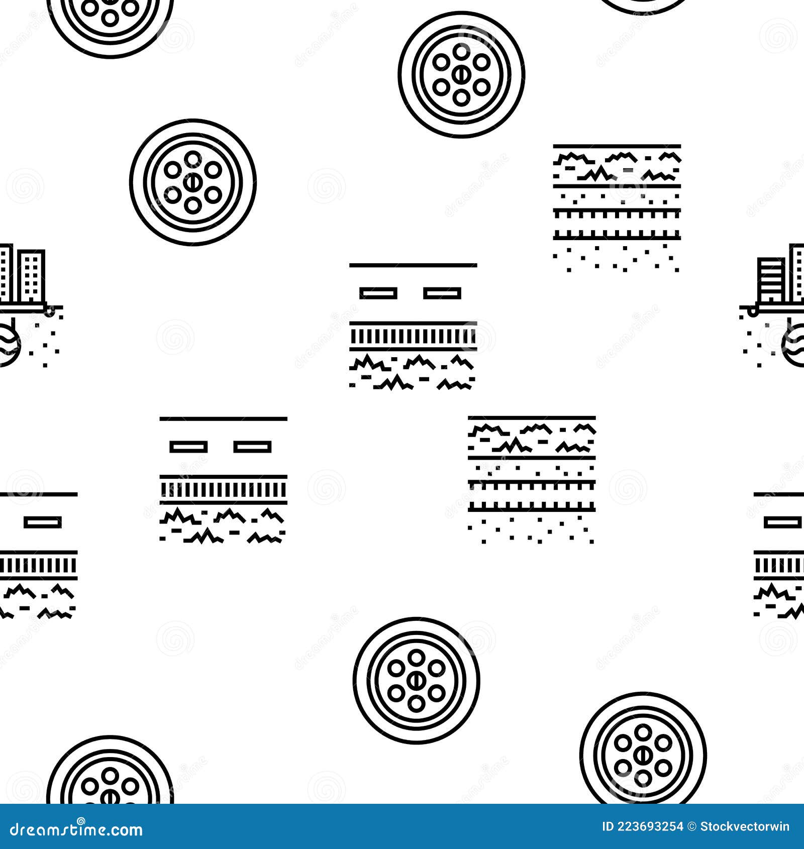 Drainage Water System Vector Seamless Pattern Stock Vector ...