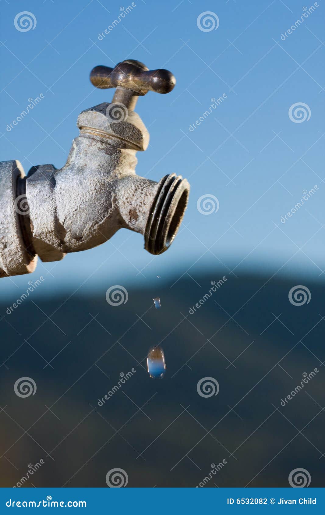 Drained Water Tap stock photo. Image of garden, moment - 6532082