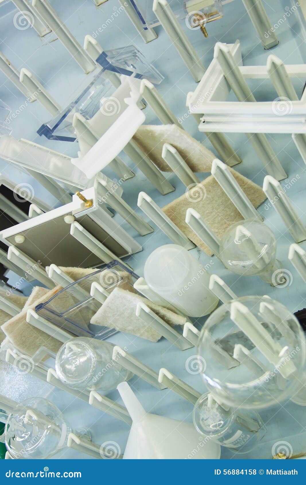 Draining Board in a Laboratory Stock Photo - Image of analysis ...