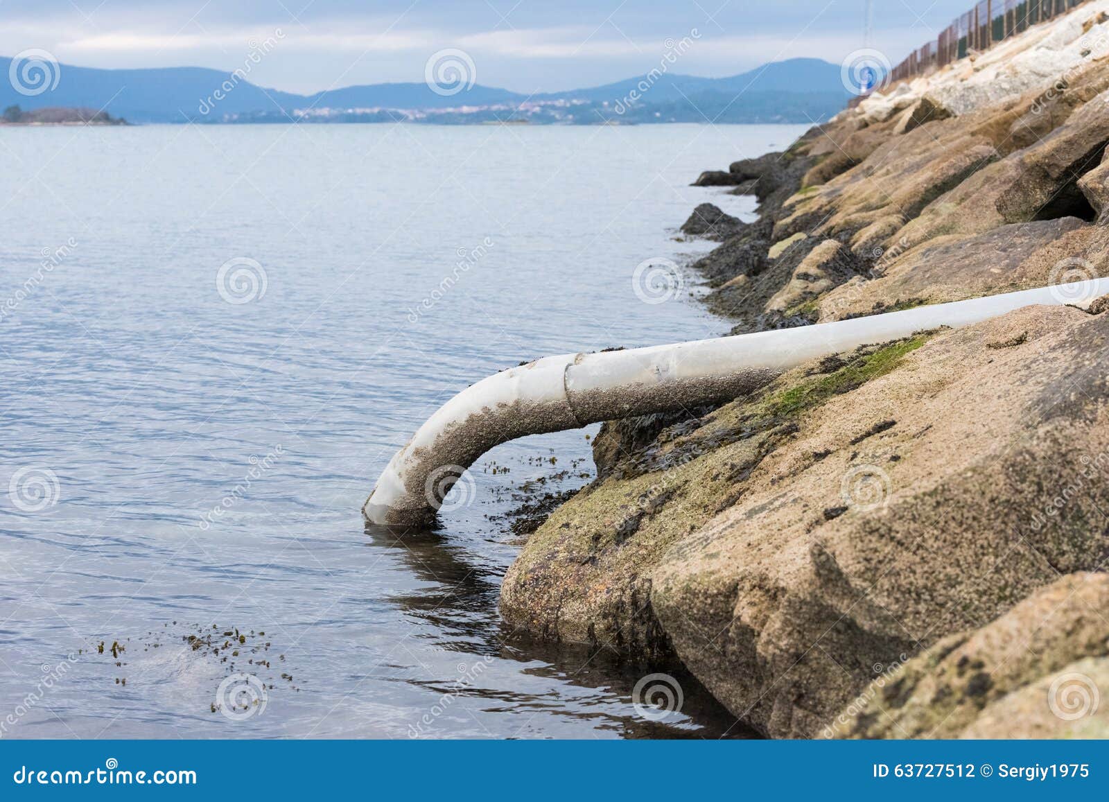 Draining Sewage into the Ocean Stock Photo - Image of fluid, corrosion ...
