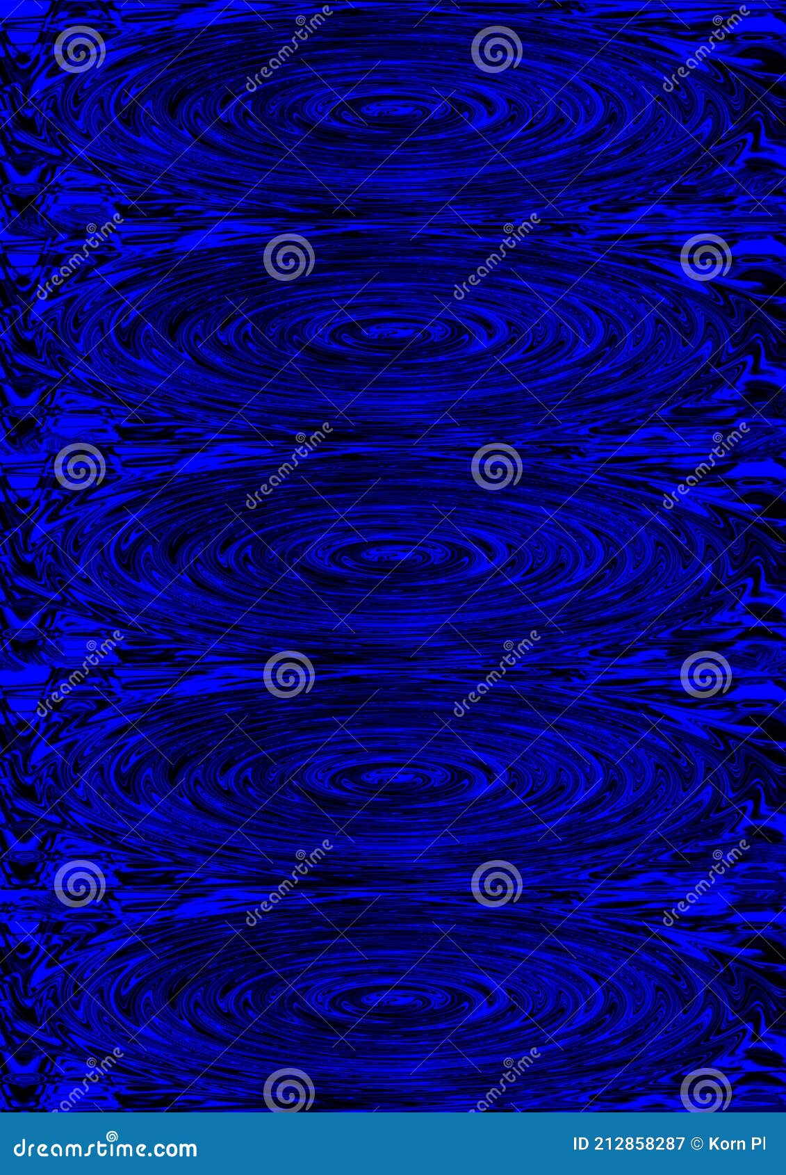 Drak Blue Wave Pattern on Black Background. Stock Illustration ...