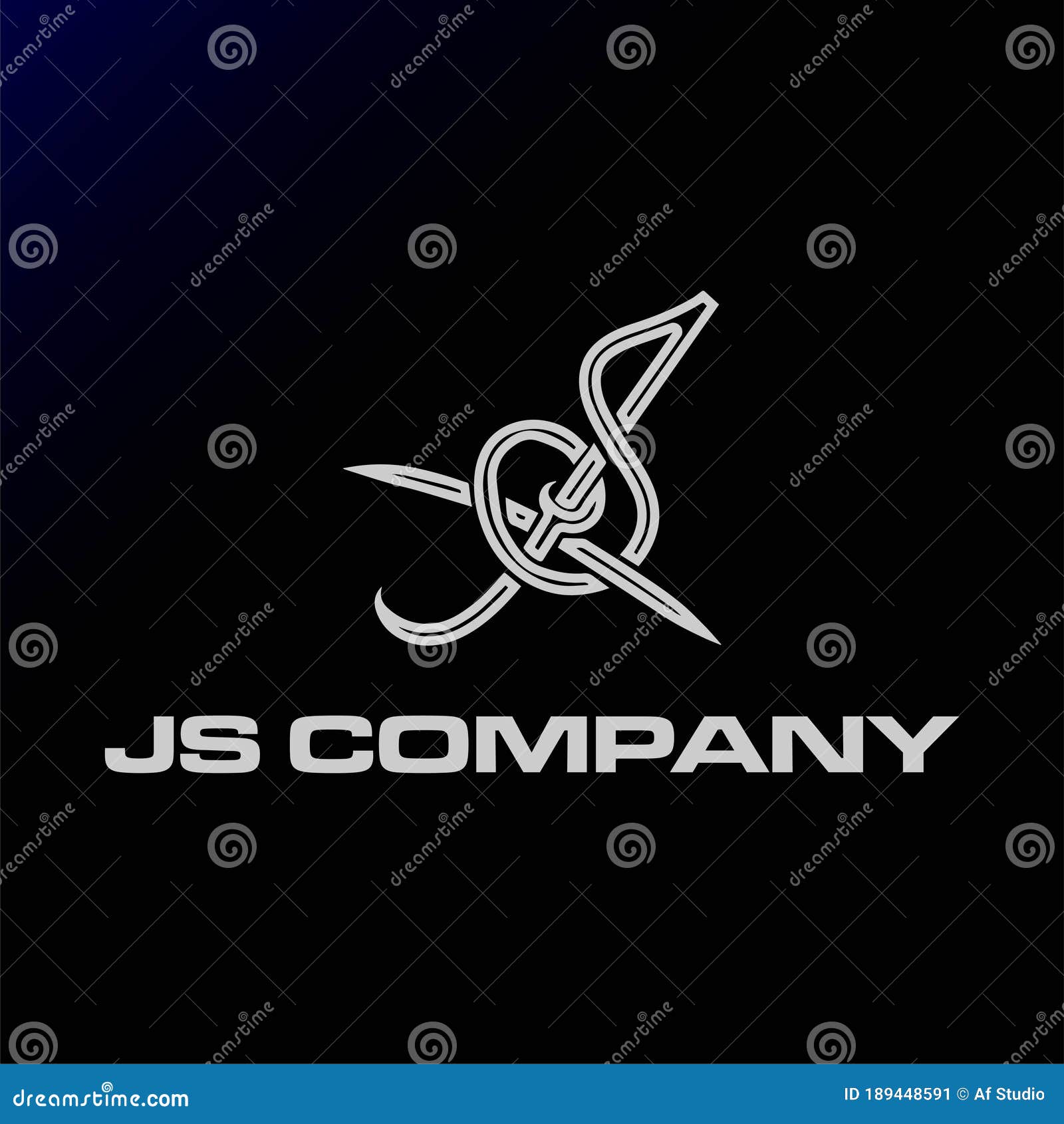 Initial Letter SJ JS is SI S Unique Signature Arrow Stock Vector ...