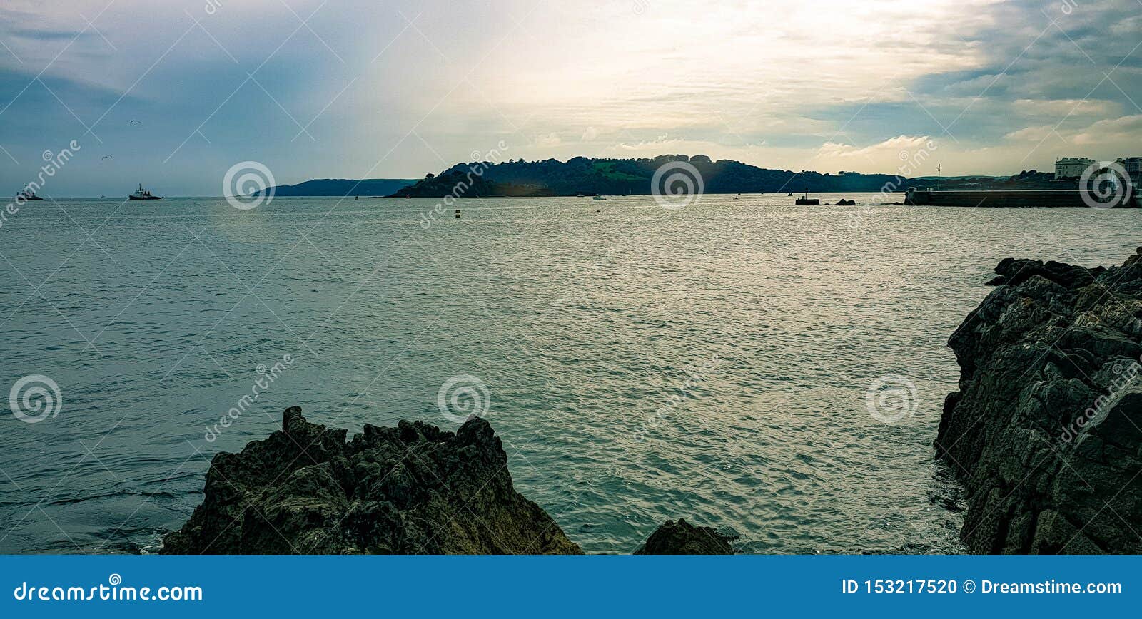 Drake`s island stock photo. Image of nature, gradient - 153217520