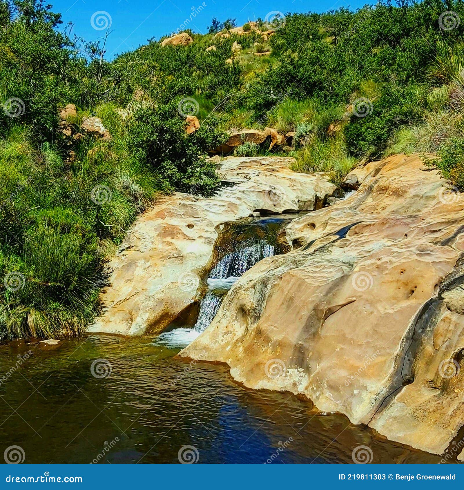 Drakensberg Waterfall in the Rainy Season. Stock Image - Image of ...