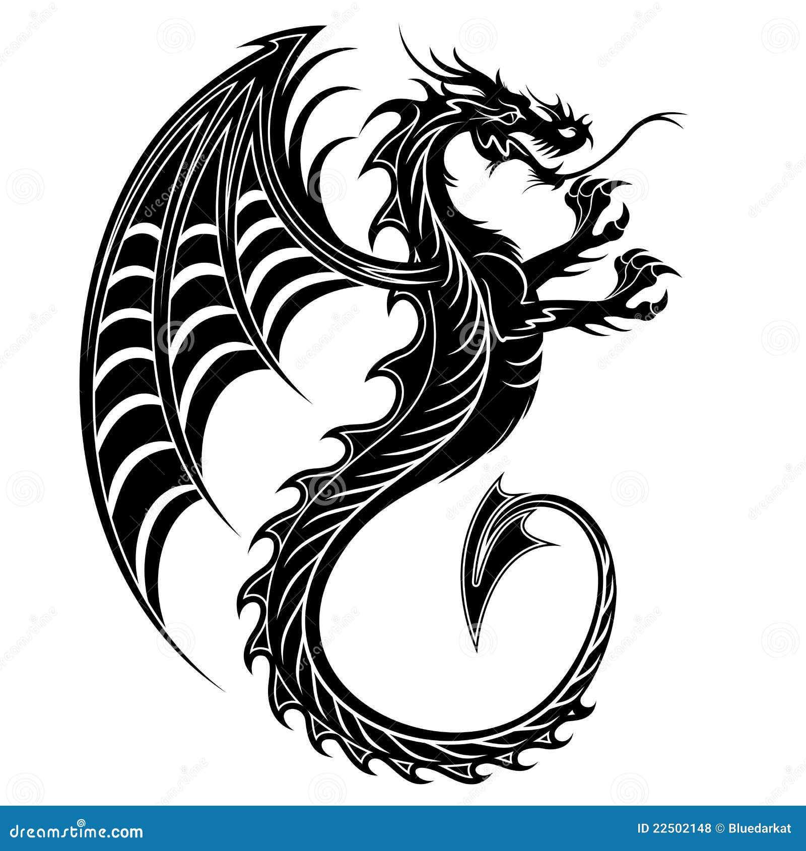 Drakesymboltatuering 2012 vektor illustrationer. Illustration av kraft ...