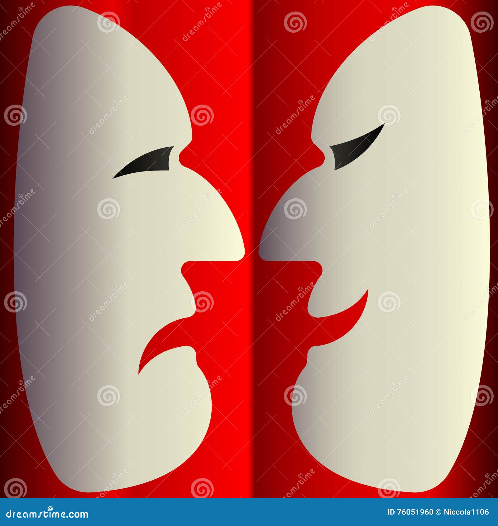 Drama abstracto ilustración del vector. Ilustración de moderno - 76051960