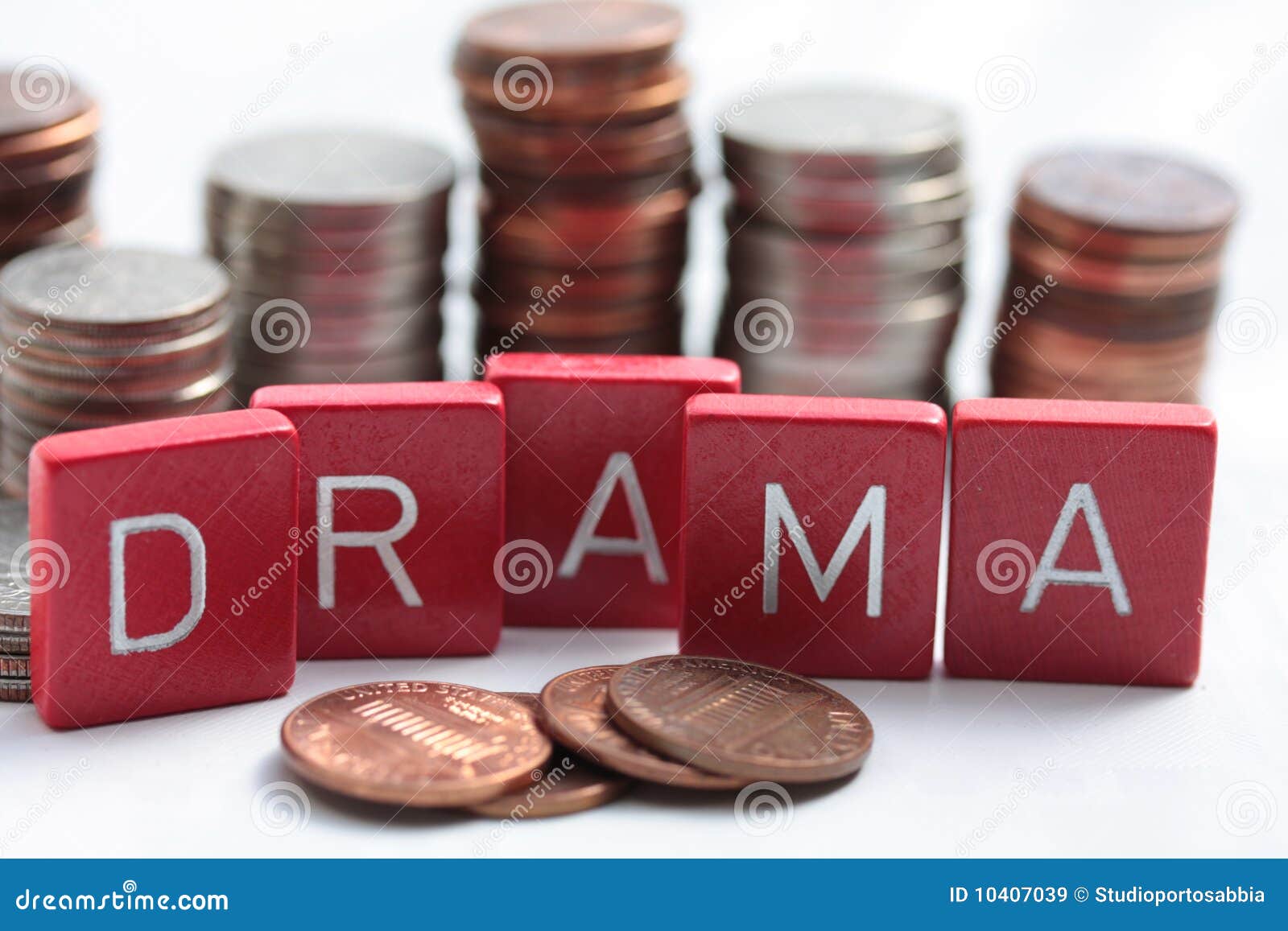 Drama on the Financial Market Stock Image - Image of cash, investments ...