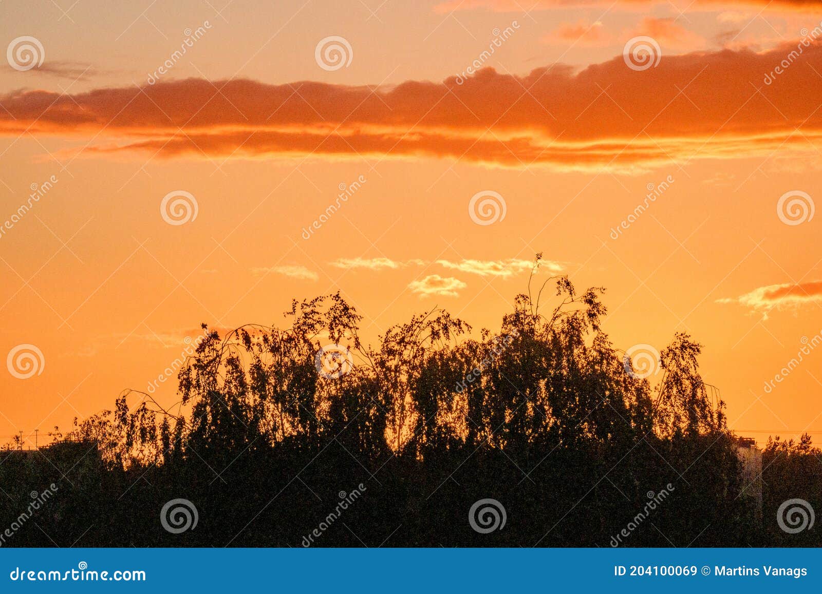 Dramatatic Red Dark Sunset Over the Fields and Cities Stock Image ...