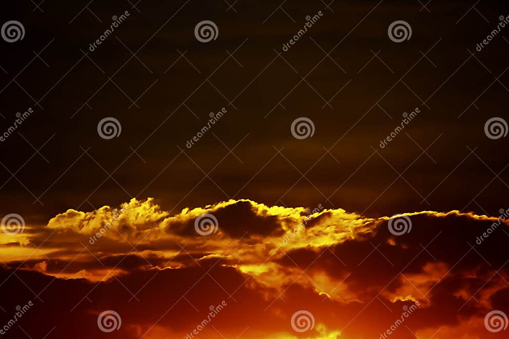 Dramatic Abstract of Summer Sunset Sky and Clouds Backgrounds. Stock ...