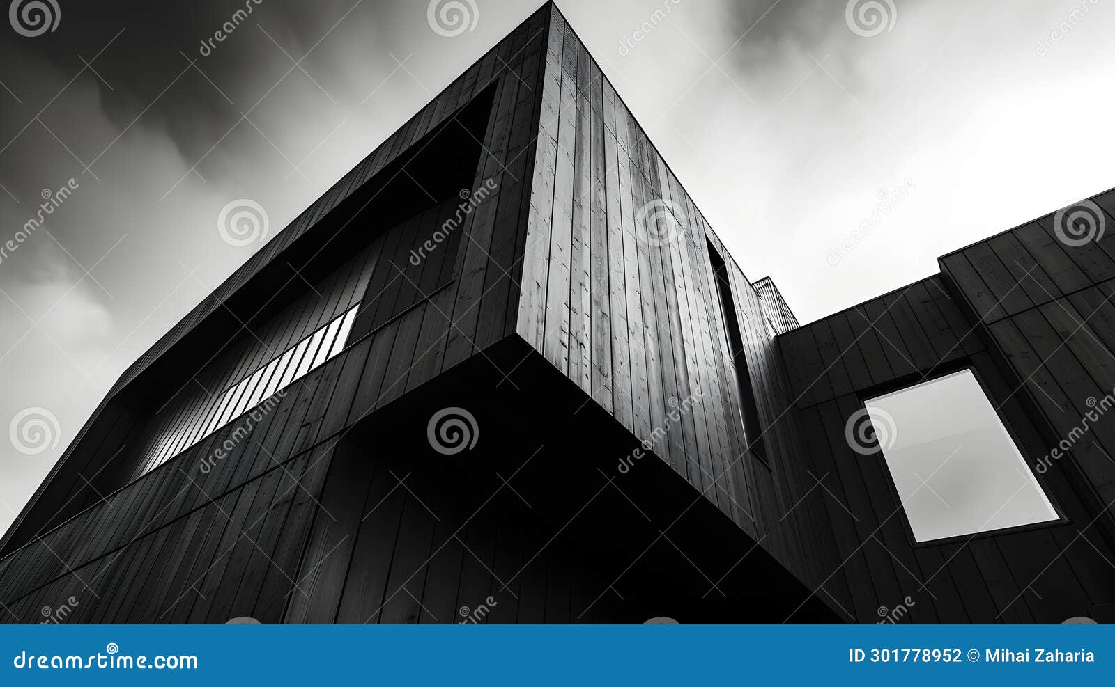 Dramatic Angles of Modern Architecture. Created with Generative AI ...