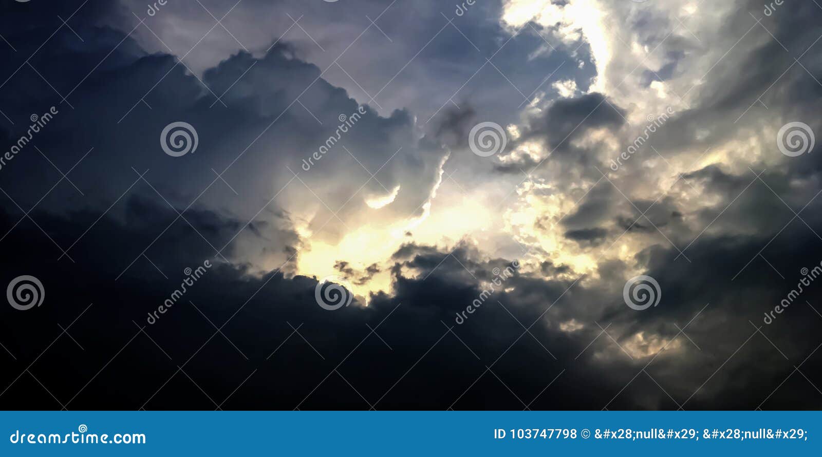 Dramatic Atmosphere Panorama View of Beautiful Sunset Sky and Cl Stock ...