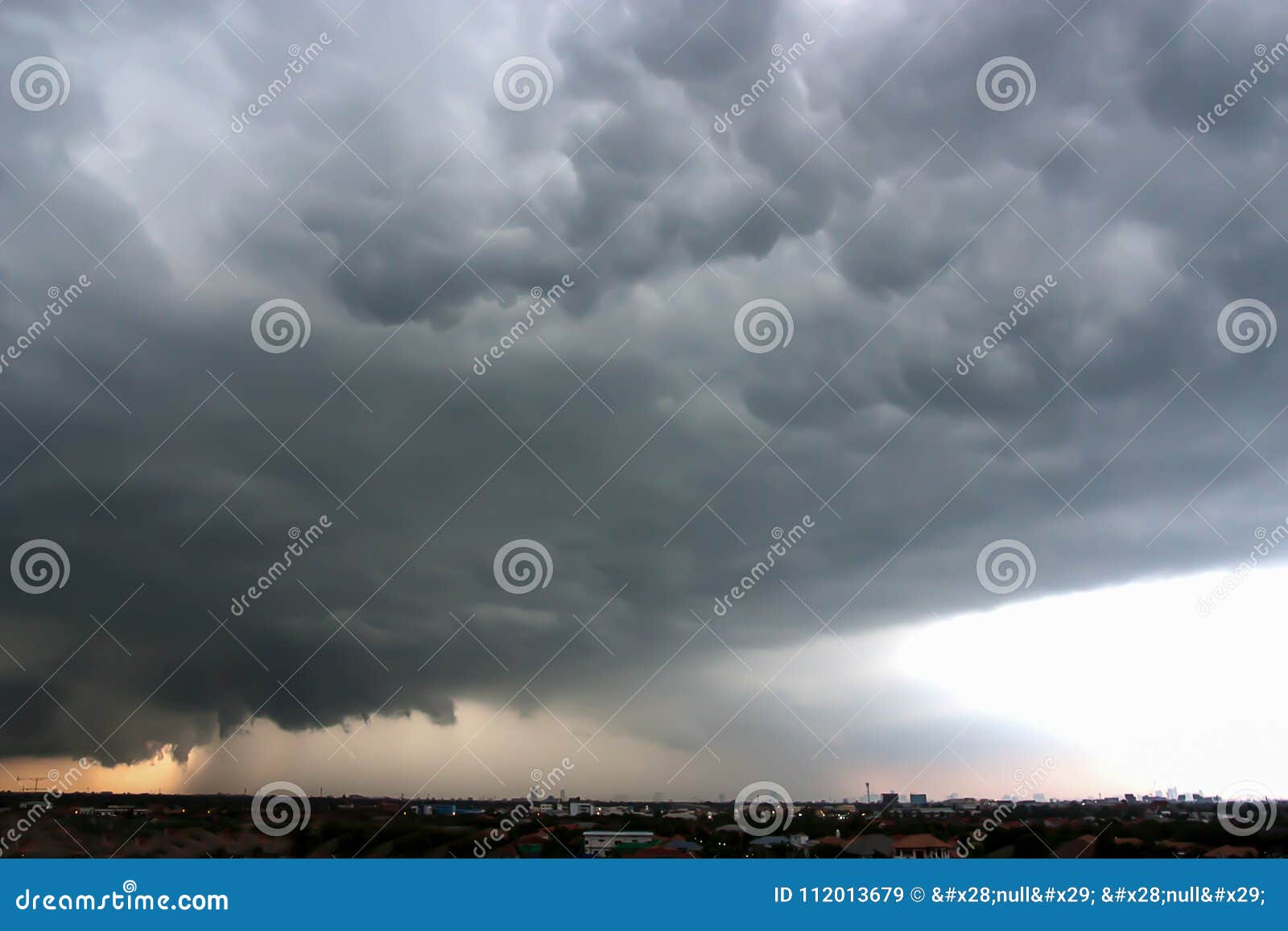 Dramatic Atmosphere Panorama View of Storm Clouds. Stock Image - Image ...