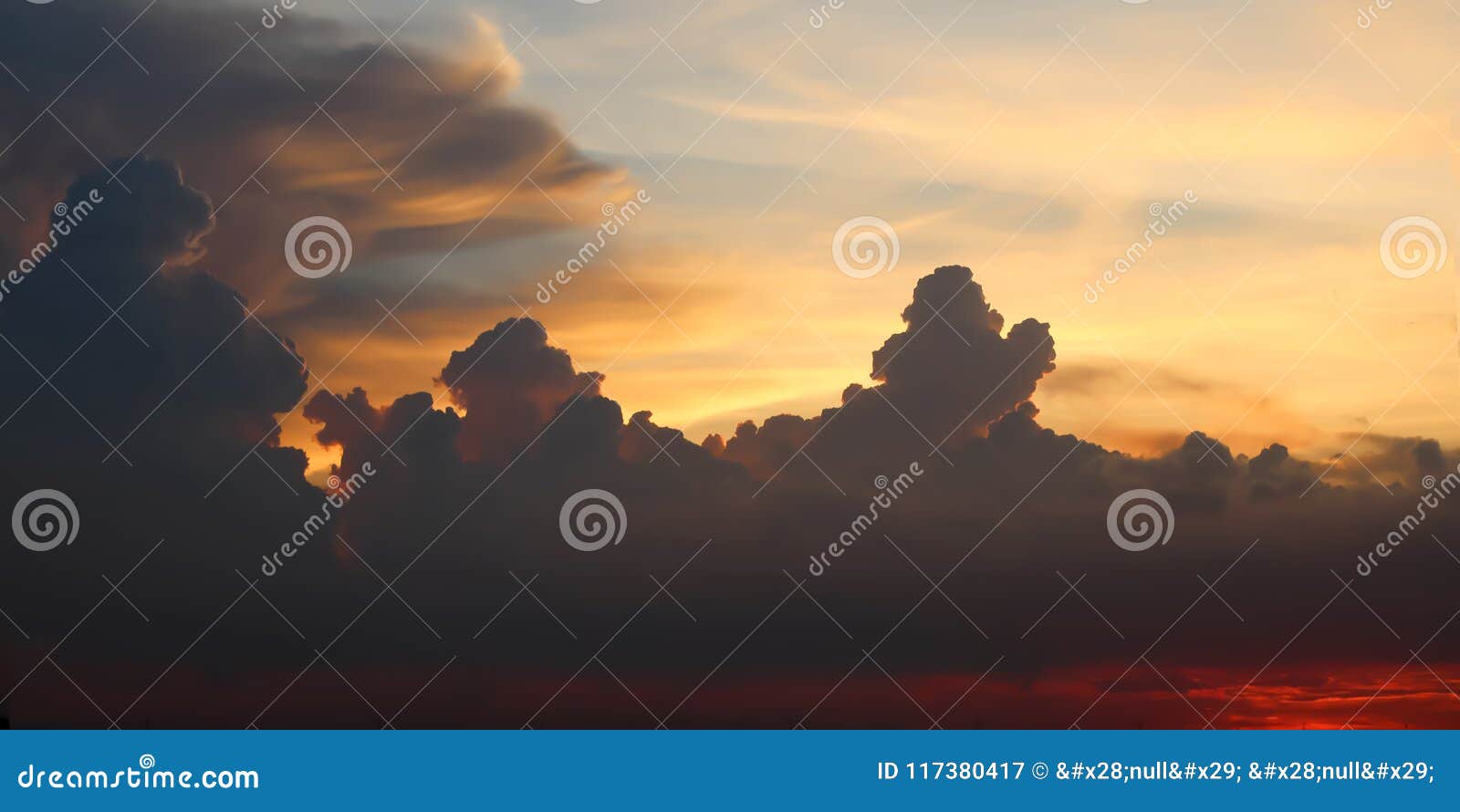 Dramatic Atmosphere View of Beautiful Twilight Sky. Stock Image - Image ...