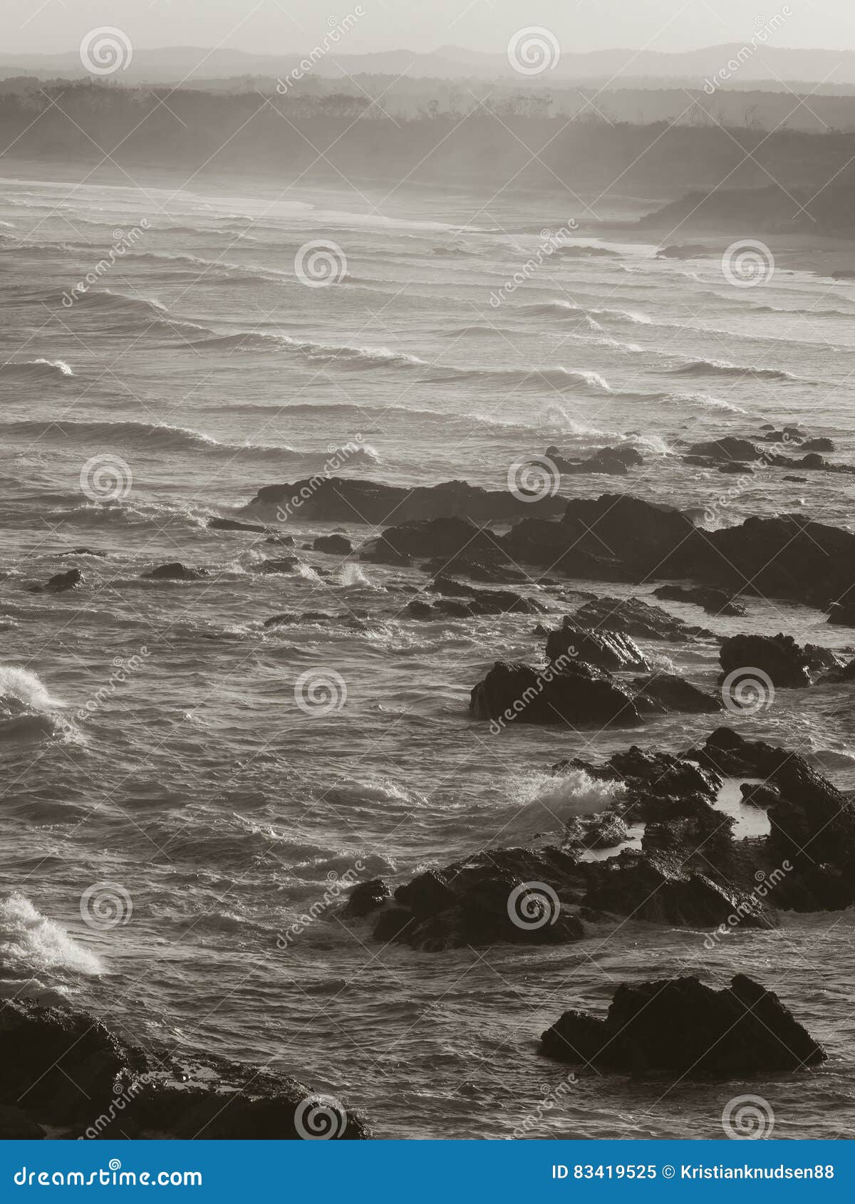 Dramatic Beach and Rocks stock image. Image of cliffs - 83419525