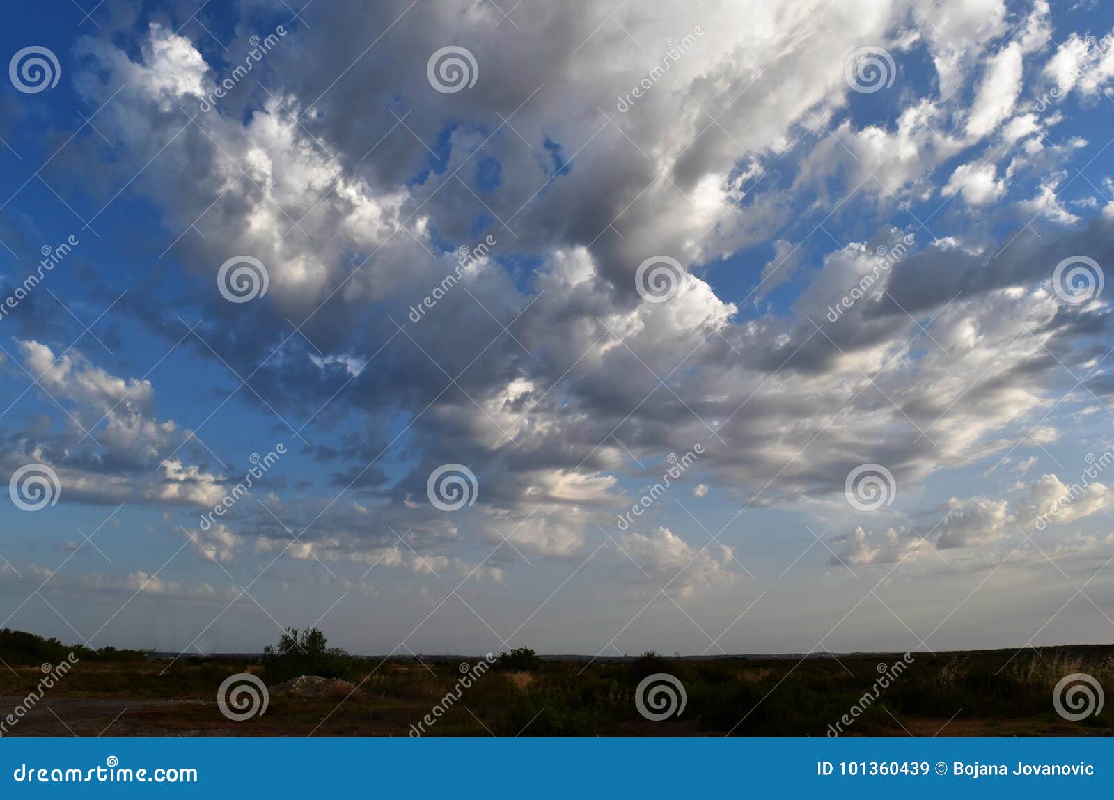 Dramatic Blue Sky stock image. Image of island, meditation - 101360439