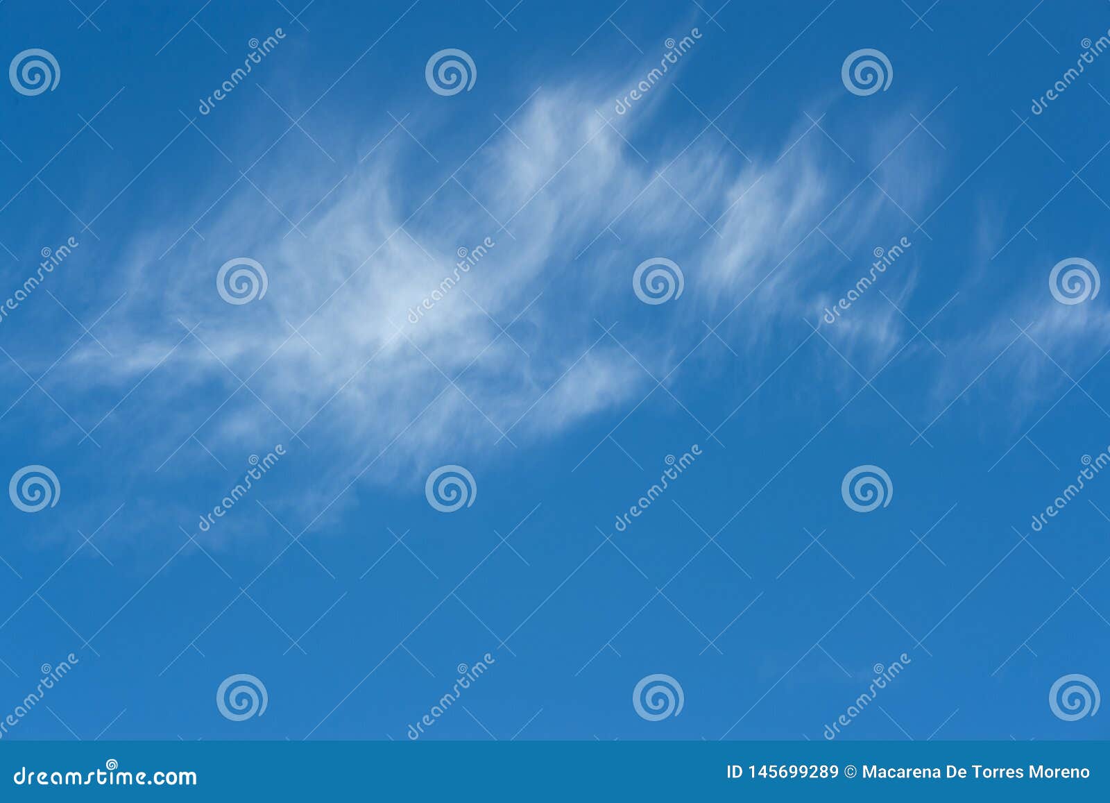 Dramatic Blue Sky with White Clouds Stock Image - Image of weather ...