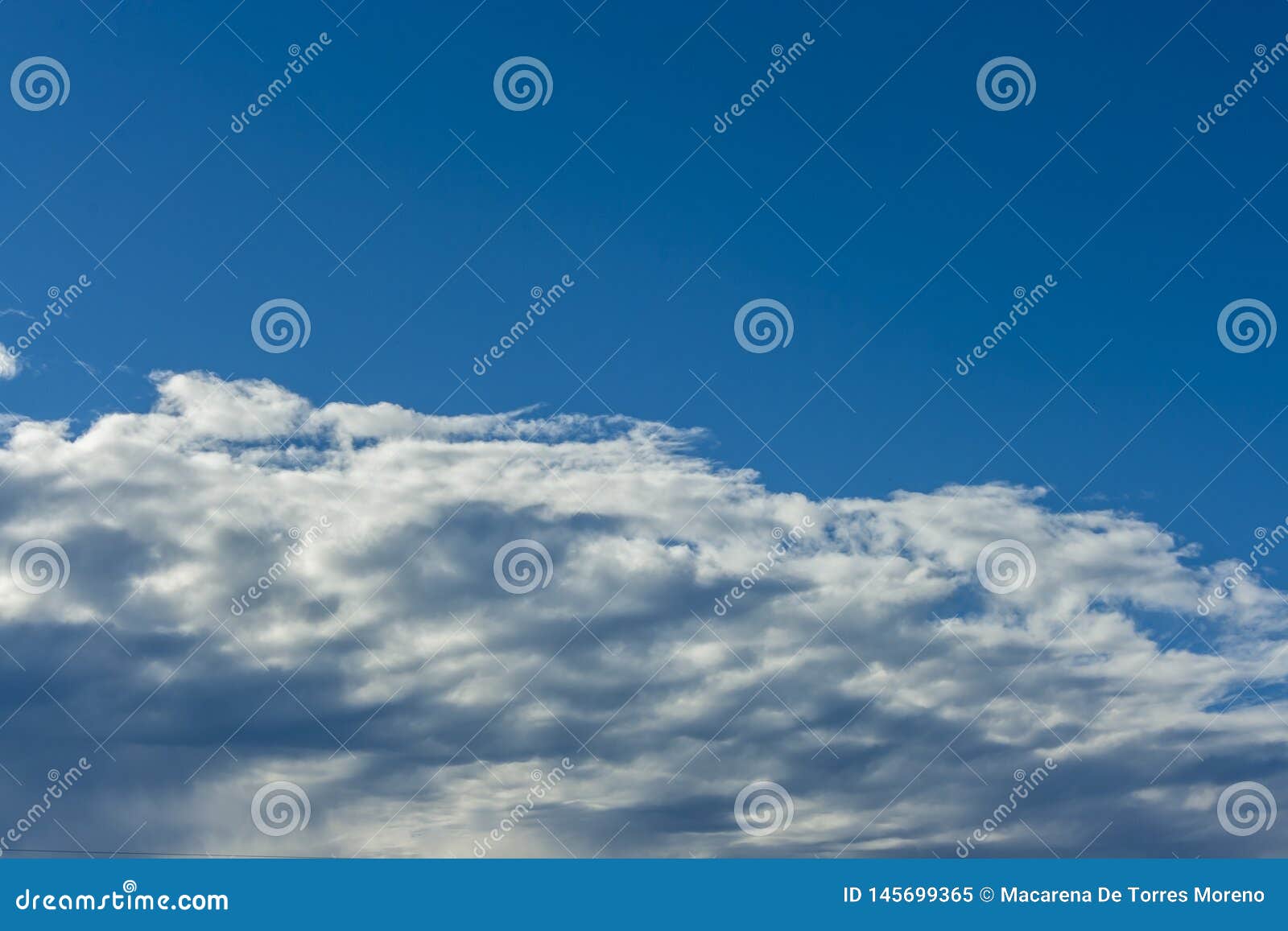 Dramatic Blue Sky with White Clouds Stock Image - Image of texture ...