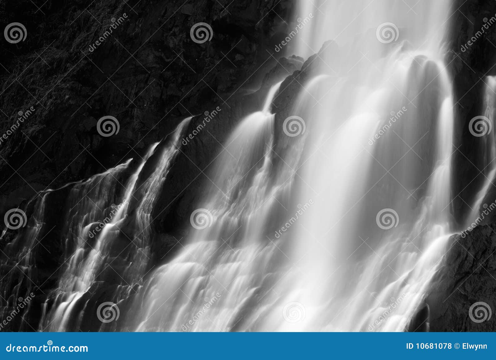 Dramatic Blurred View of Waterfall Stock Photo - Image of peaceful ...