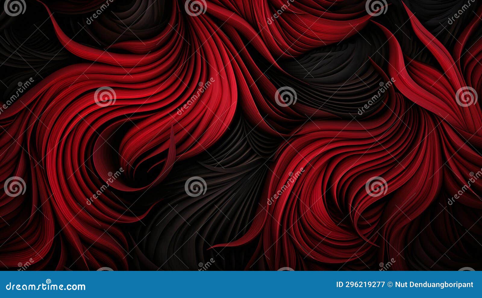 Dramatic and Bold Ruby Red and Black Abstract Pattern Stock ...