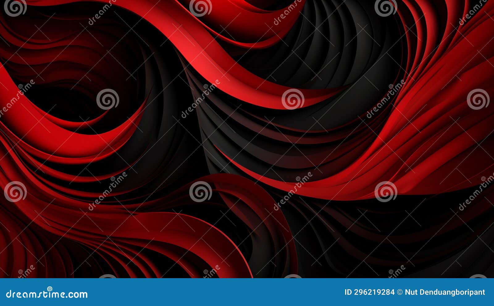 Dramatic and Bold Ruby Red and Black Abstract Pattern Stock ...