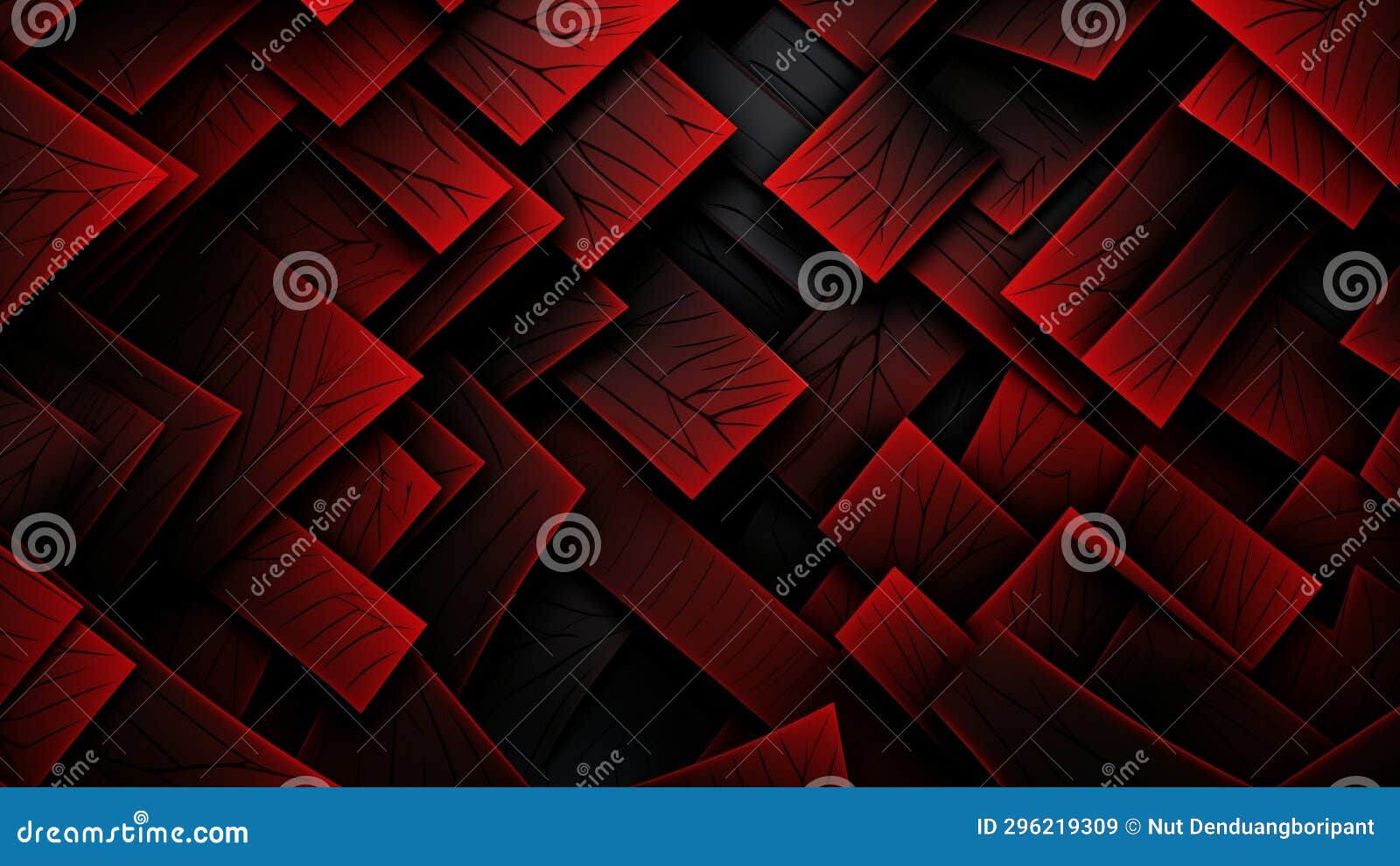 Dramatic and Bold Ruby Red and Black Abstract Pattern Stock ...