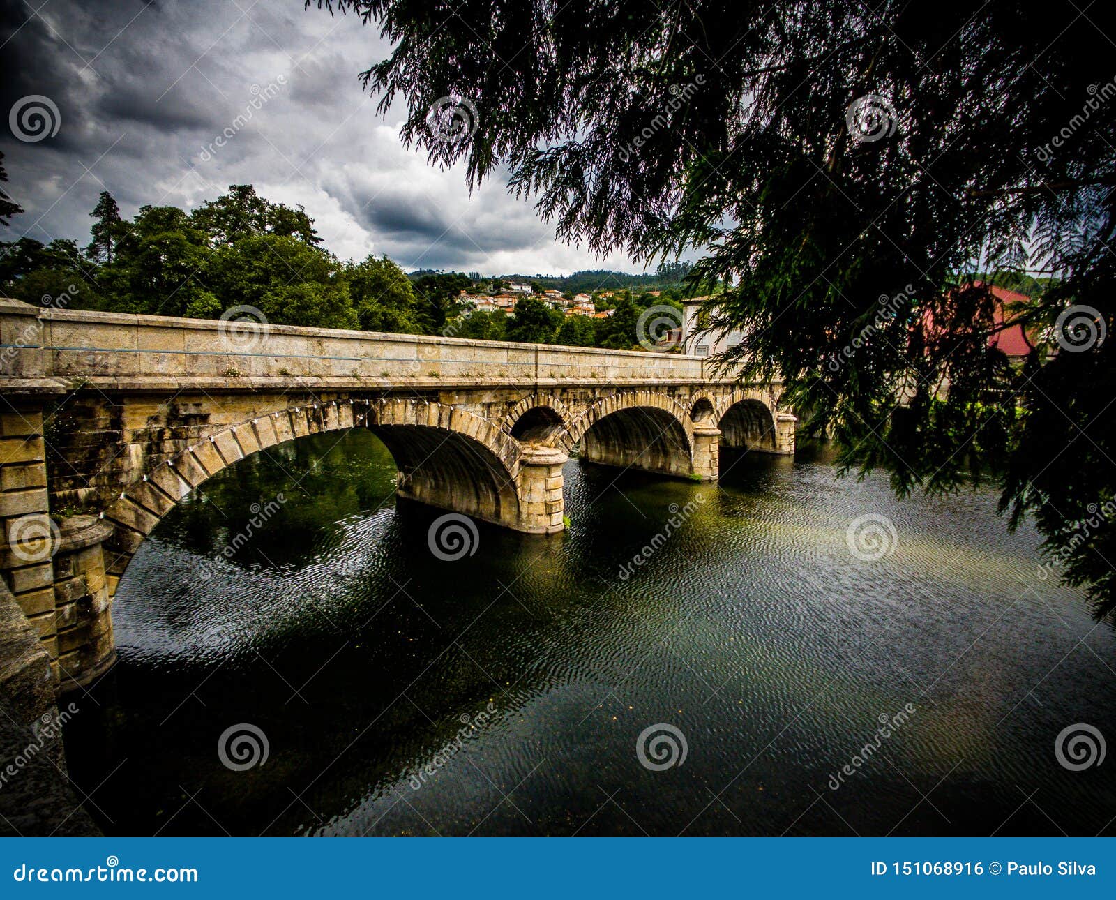 Dramatic bridge view stock photo. Image of arcos, dramatic - 151068916