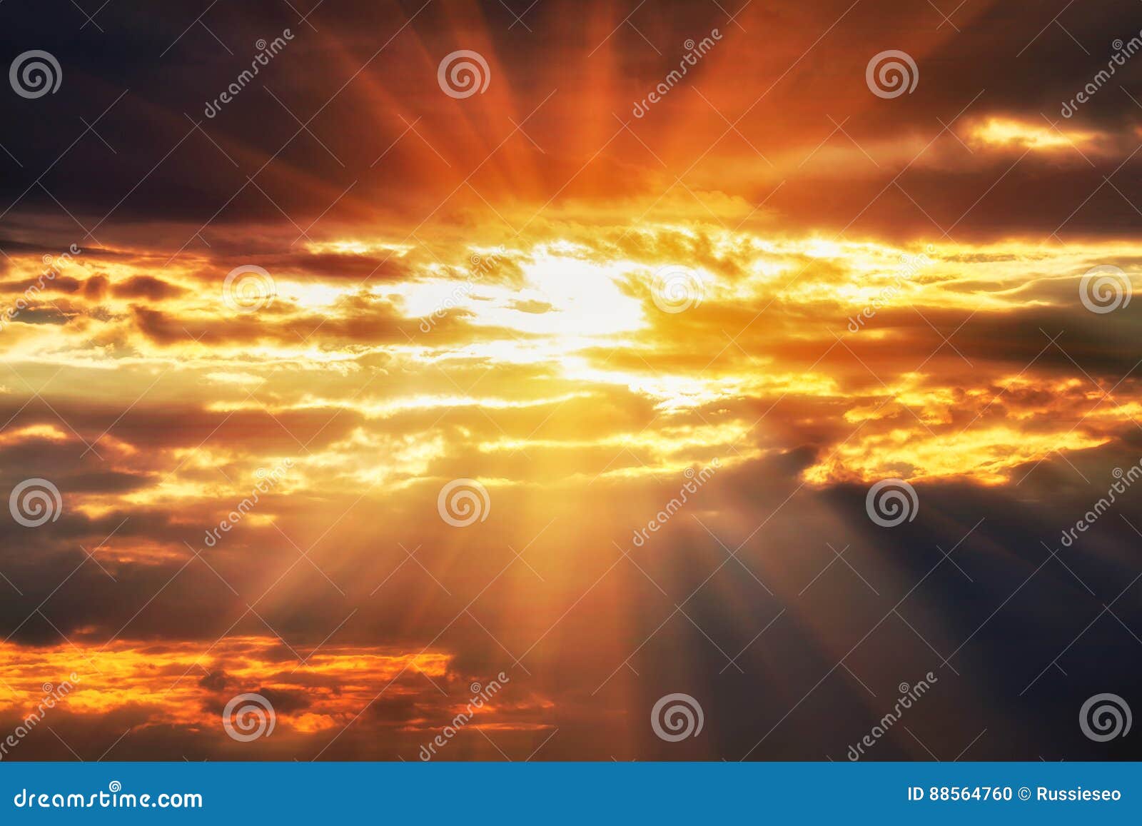 Dramatic bright sun stock photo. Image of luminous, clouds - 88564760