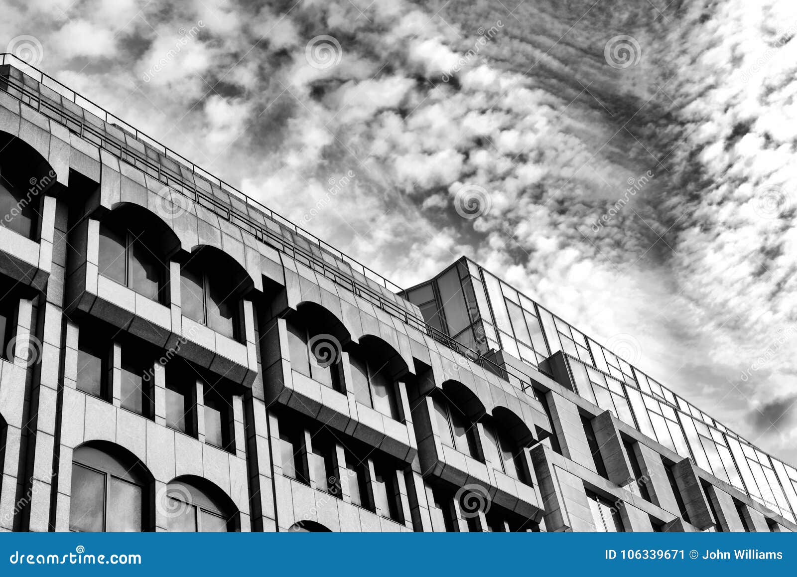 Dramatic Building with Cloudy Sky Editorial Photo - Image of cloud ...