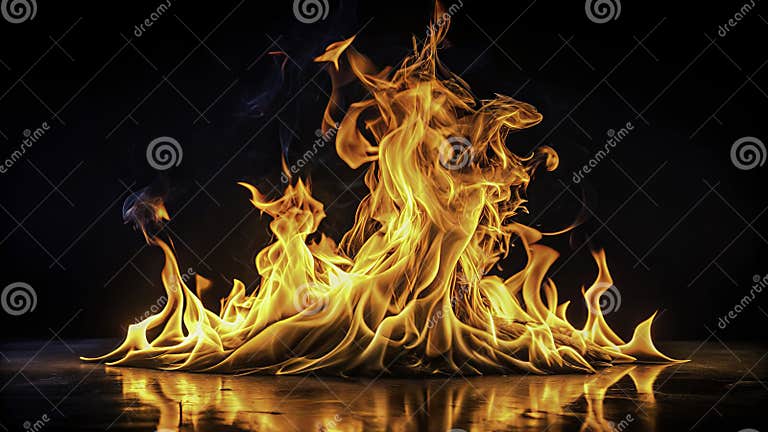 Dramatic Burning Flame Frame: a Mesmerizing Visual for Architectural ...