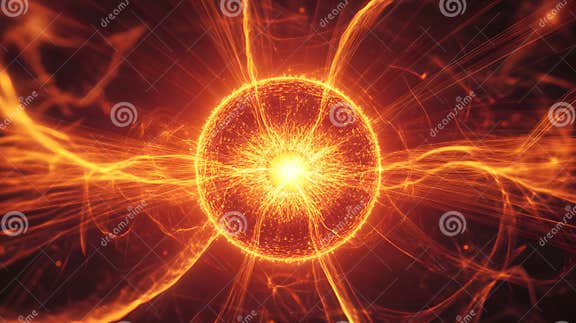 Dramatic Visualization of Nuclear Fission Showing Powerful Atomic ...