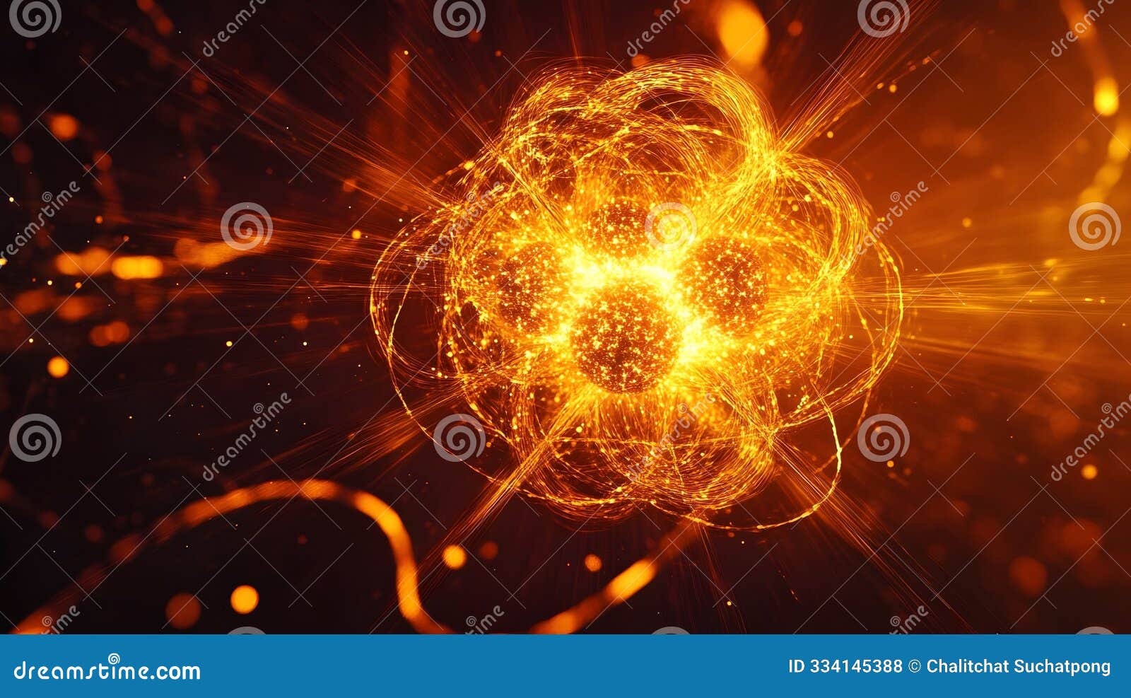 Dramatic Visualization of Nuclear Fission Reaction and Atomic Particle ...