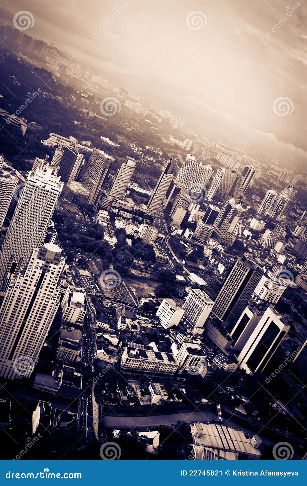 Dramatic city stock image. Image of aerial, modern, metropolis - 22745821