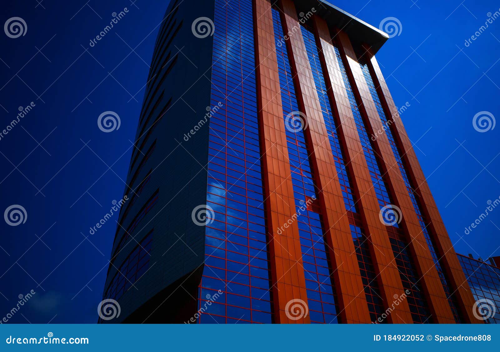 Dramatic City Skyscaper Architecture Background Stock Photo - Image of ...