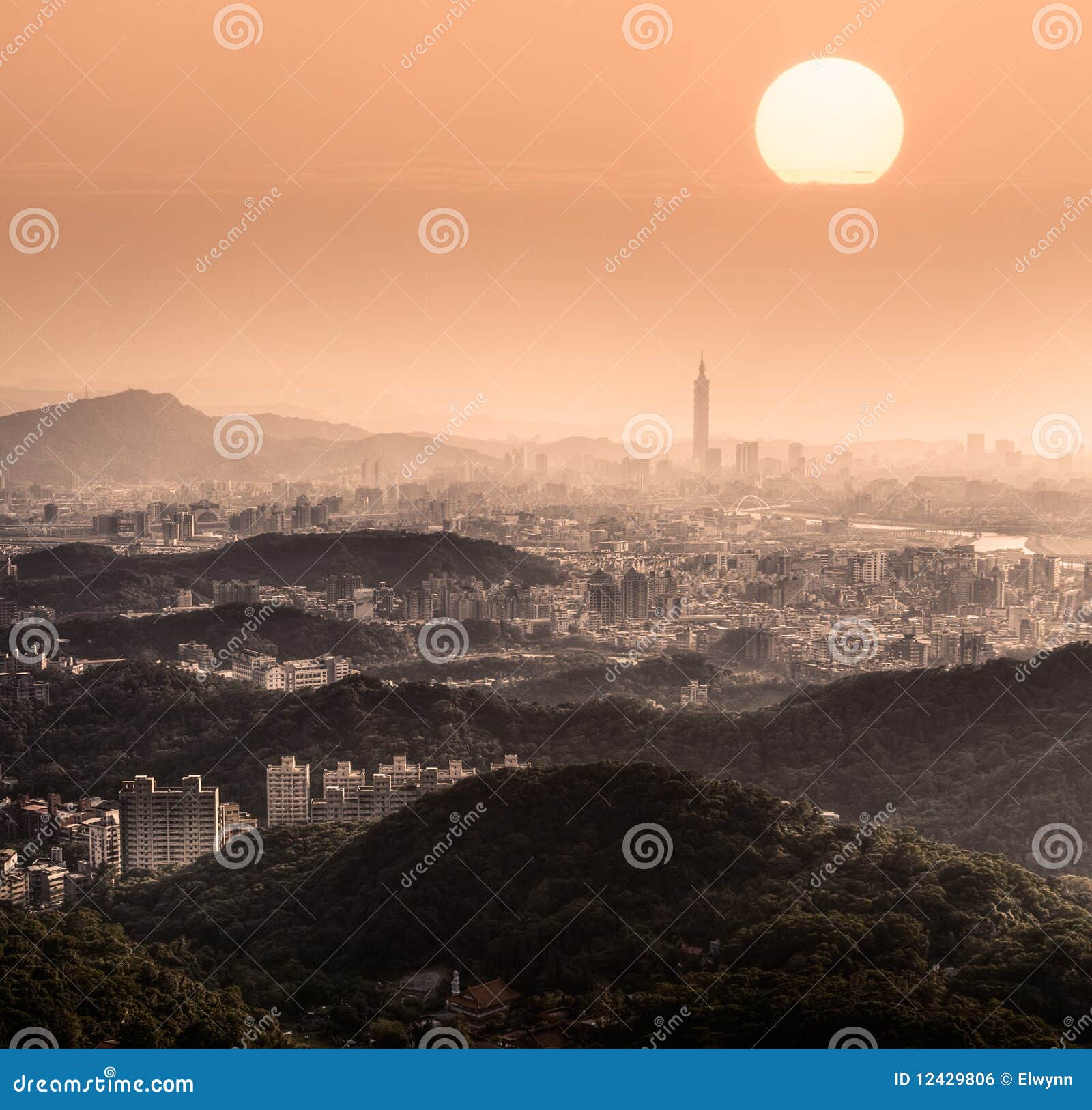 Dramatic cityscape stock photo. Image of beautiful, apartment - 12429806