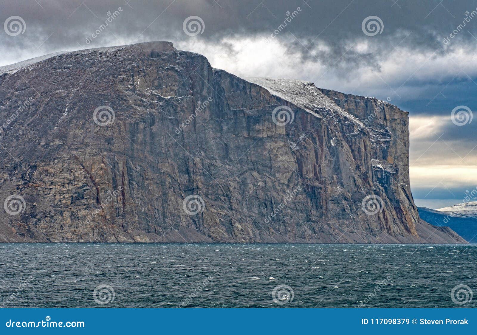 Dramatic Cliffs on a Cloudy Day Stock Image - Image of fall, granite ...