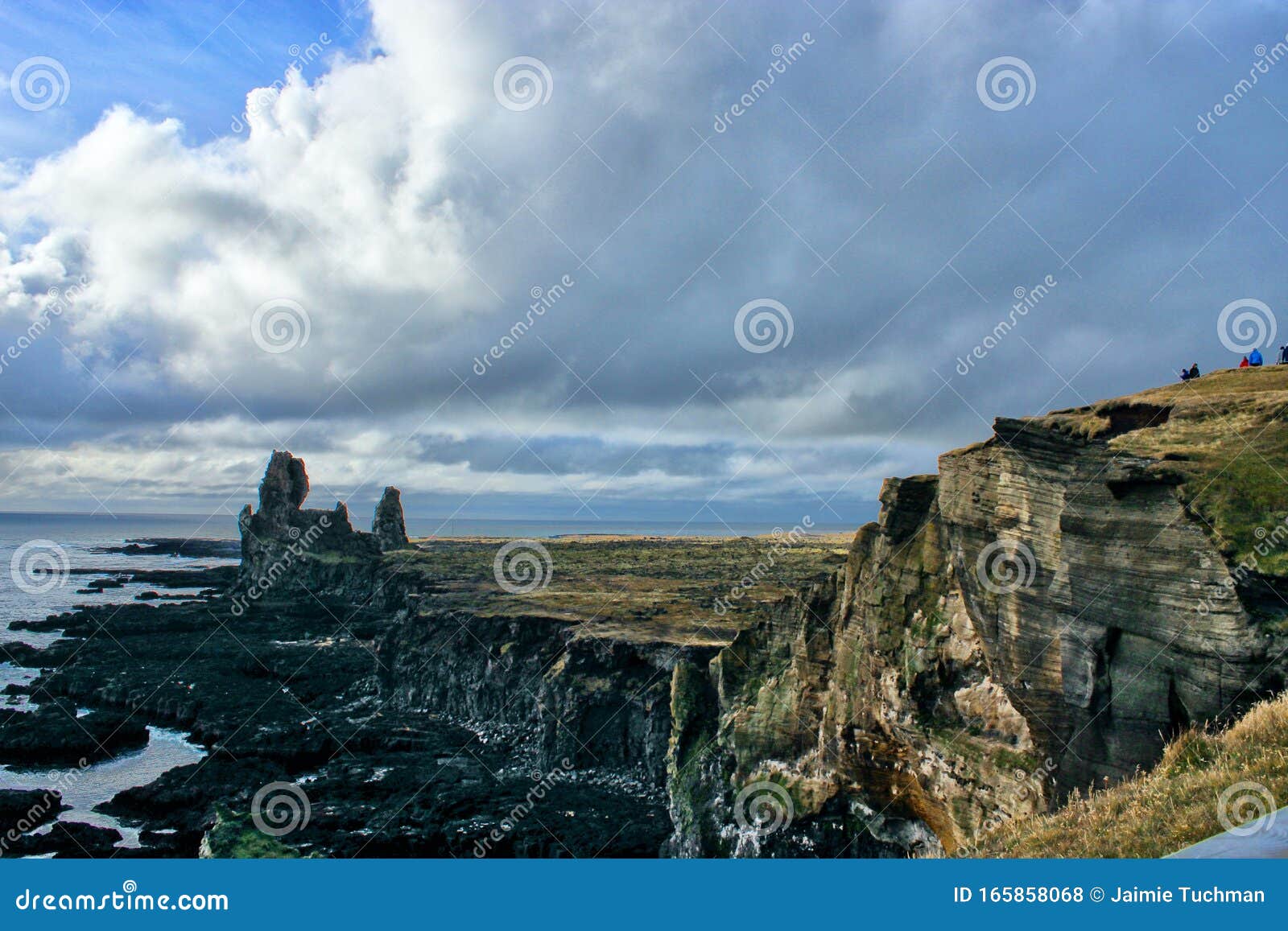 Dramatic Cliffs and Rocks in Iceland Stock Photo - Image of calm ...