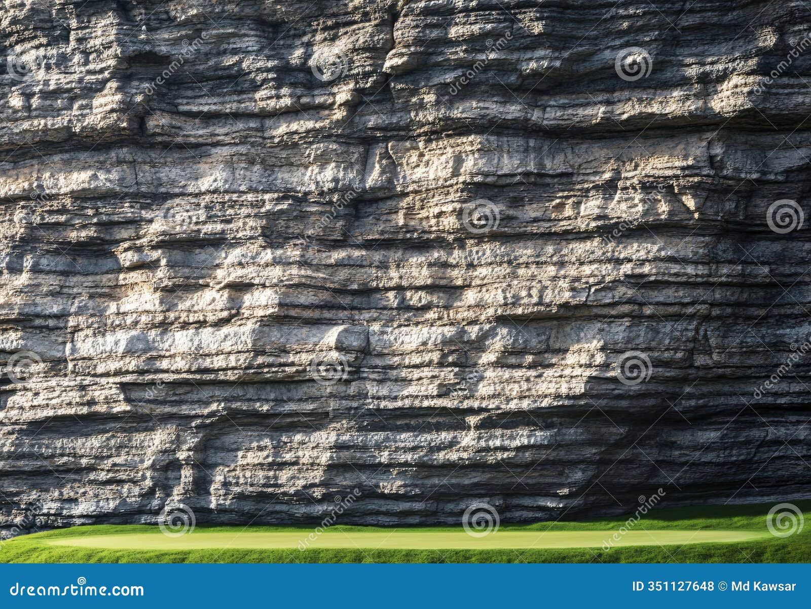 Dramatic Cliffside Golf Course Green High Quality Image Stock ...