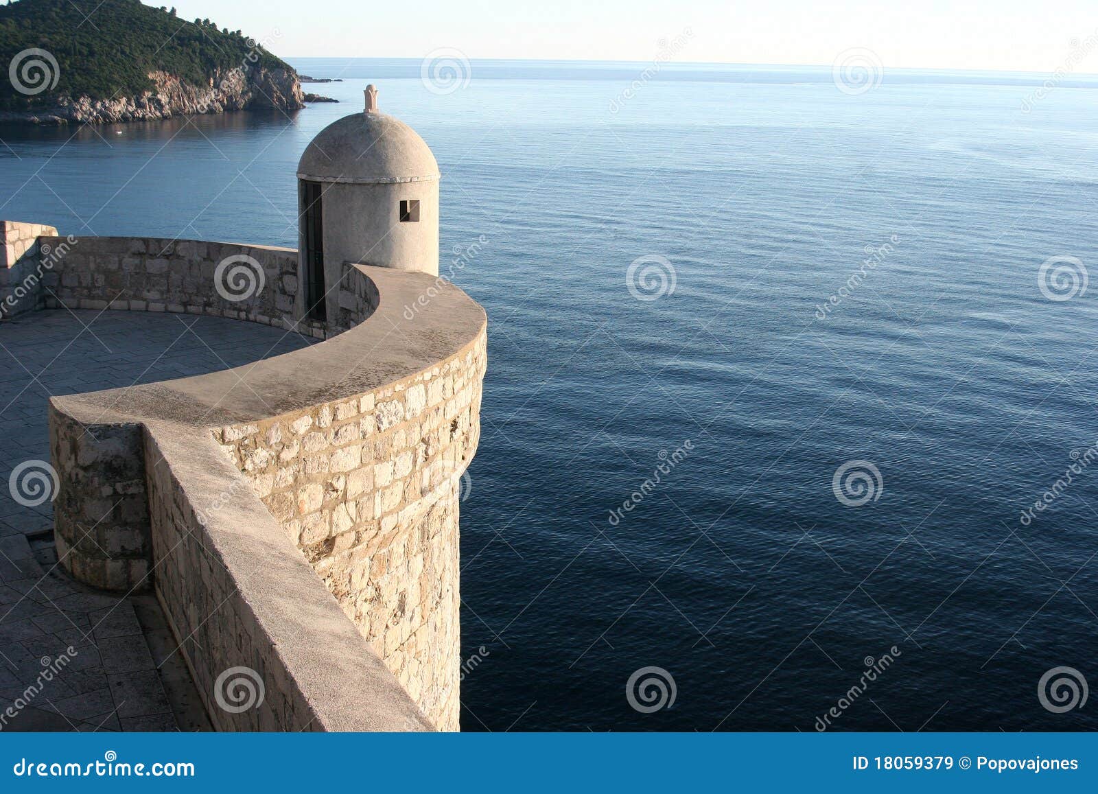 Dramatic Cliffside View Of Ocean Stock Image - Image of architecture ...