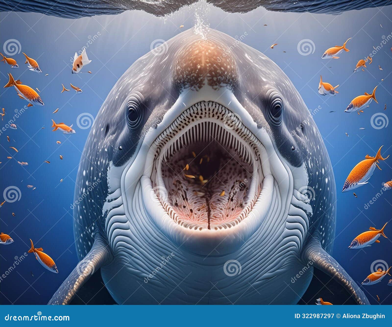 A Dramatic Close-up Of A Whales Face With Its Mouth Open Stock Photo ... A Dramatic Close-up Of A Whales Face With Its Mouth Open Stock Photo ...