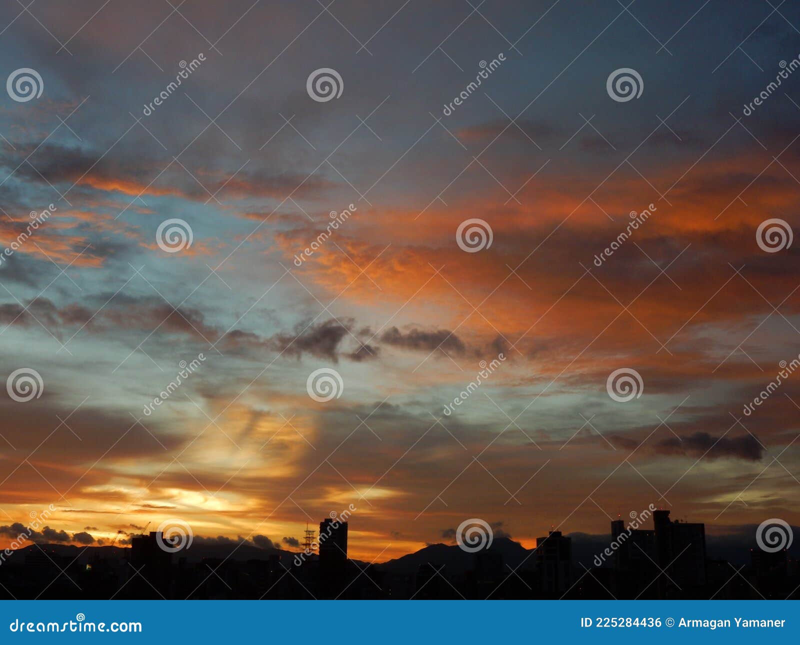 Dramatic Cloud Formations in the Sky Full Frame Stock Photo - Image of ...