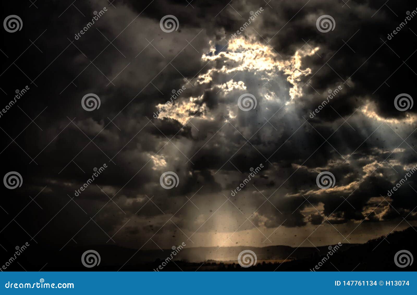 Dramatic Cloud during a Storm Stock Photo - Image of sunray, bright ...