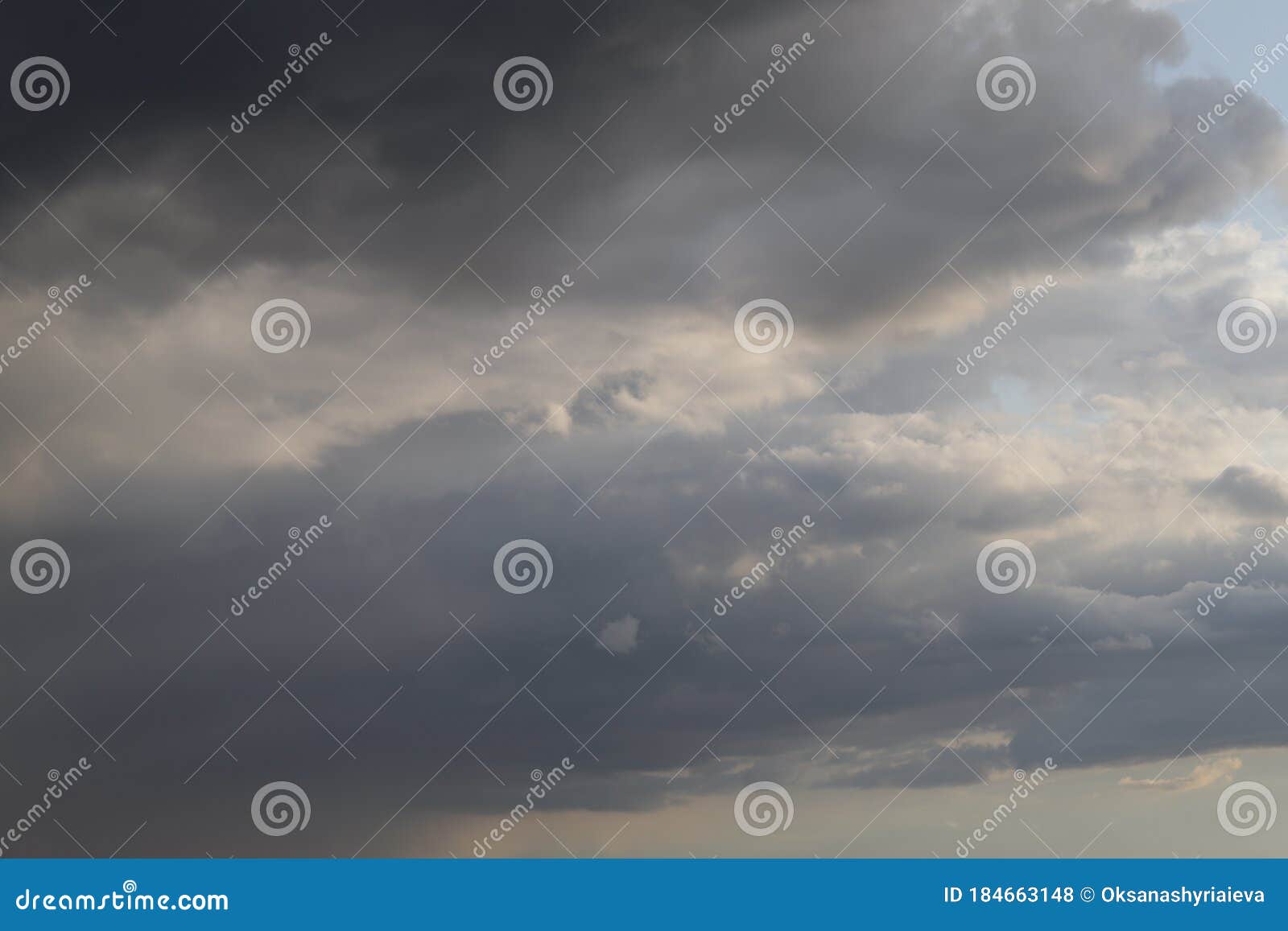 Dramatic Clouds. Autumn Sky. Clouds before the Rain Stock Photo - Image ...