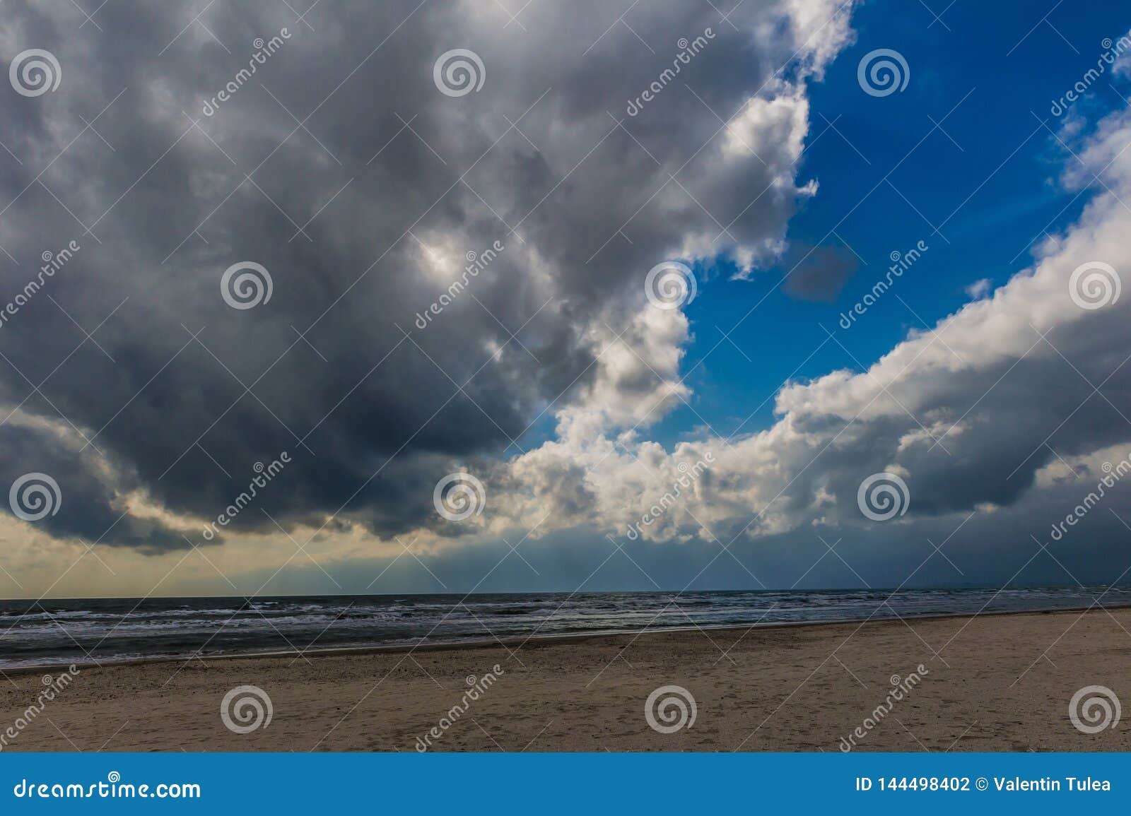 Dramatic Clouds. Black Sea on a Cloudy Day. Stock Photo - Image of ...