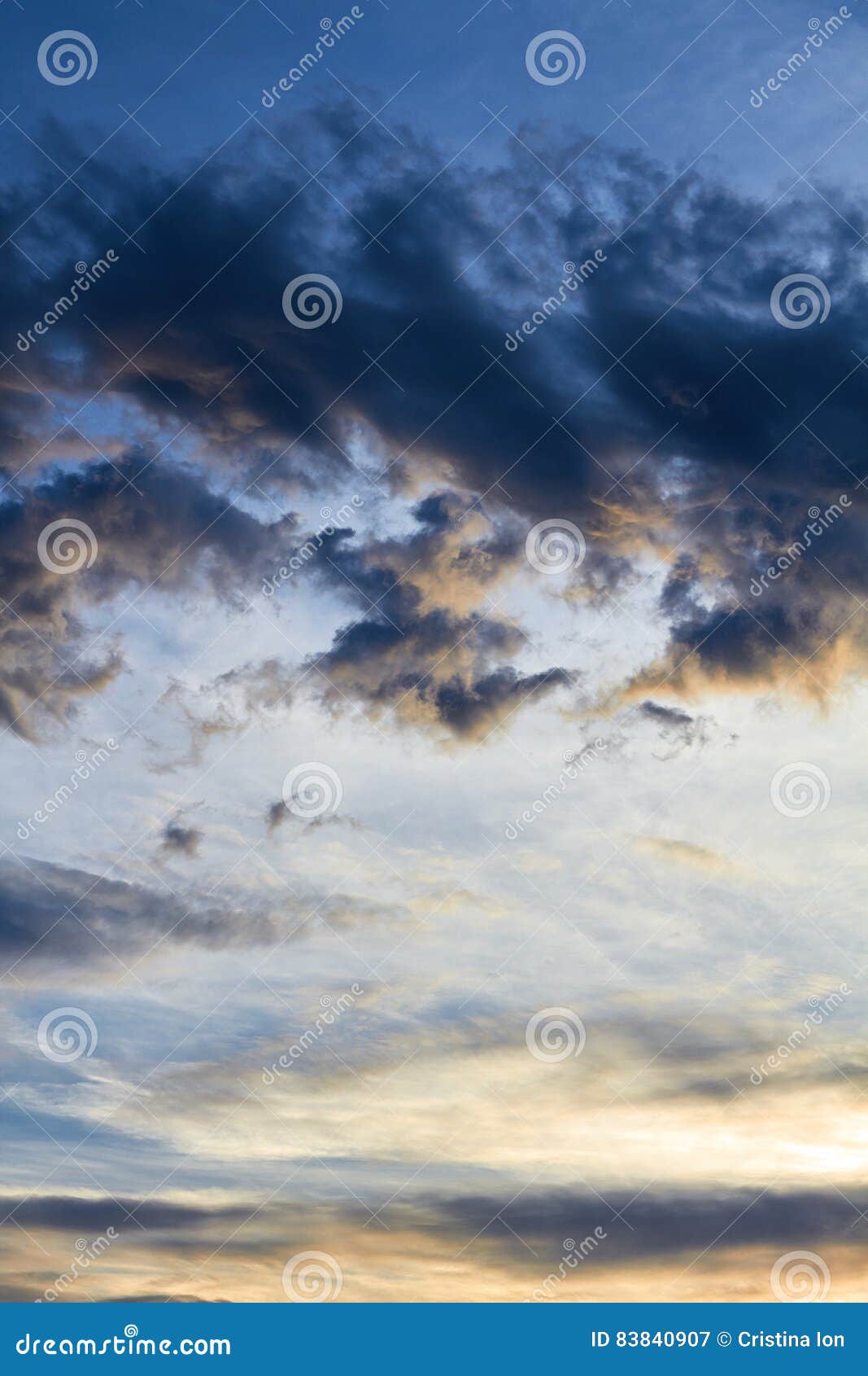Dramatic clouds stock image. Image of heavenly, afternoon - 83840907