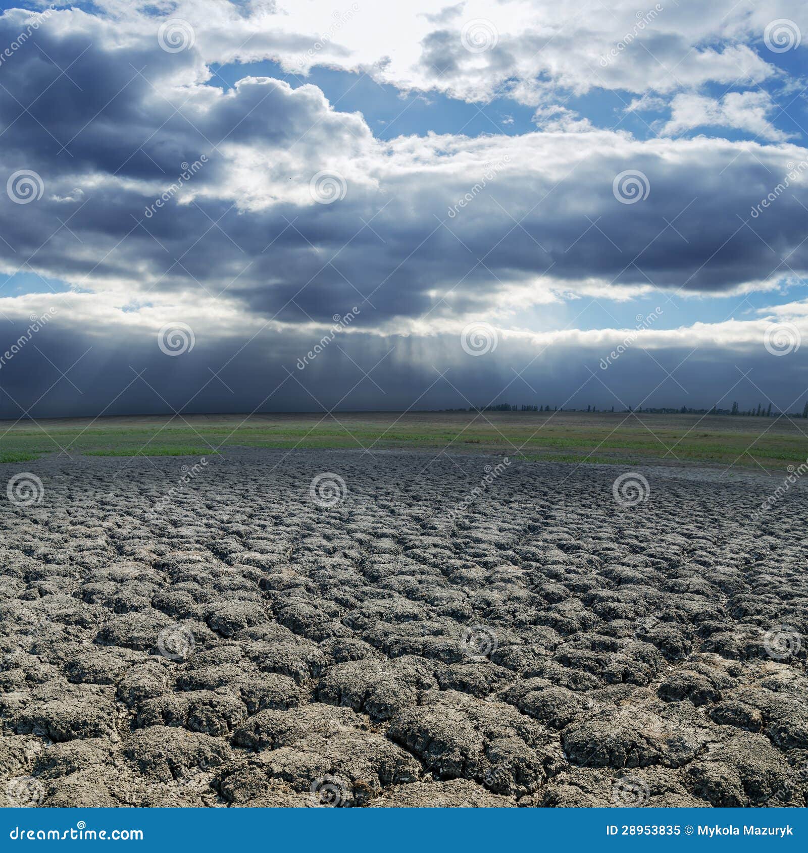 Dramatic Clouds Over Drought Earth Stock Image - Image of country ...