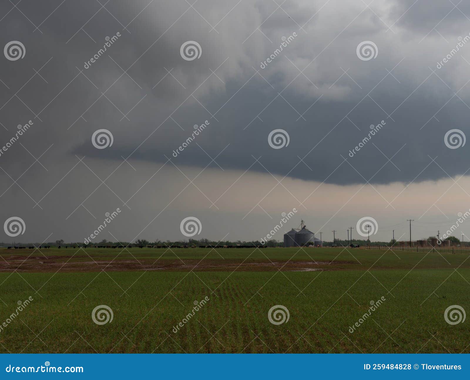 Dramatic Clouds Over a Farm in Oklahoma Stock Photo - Image of natural ...