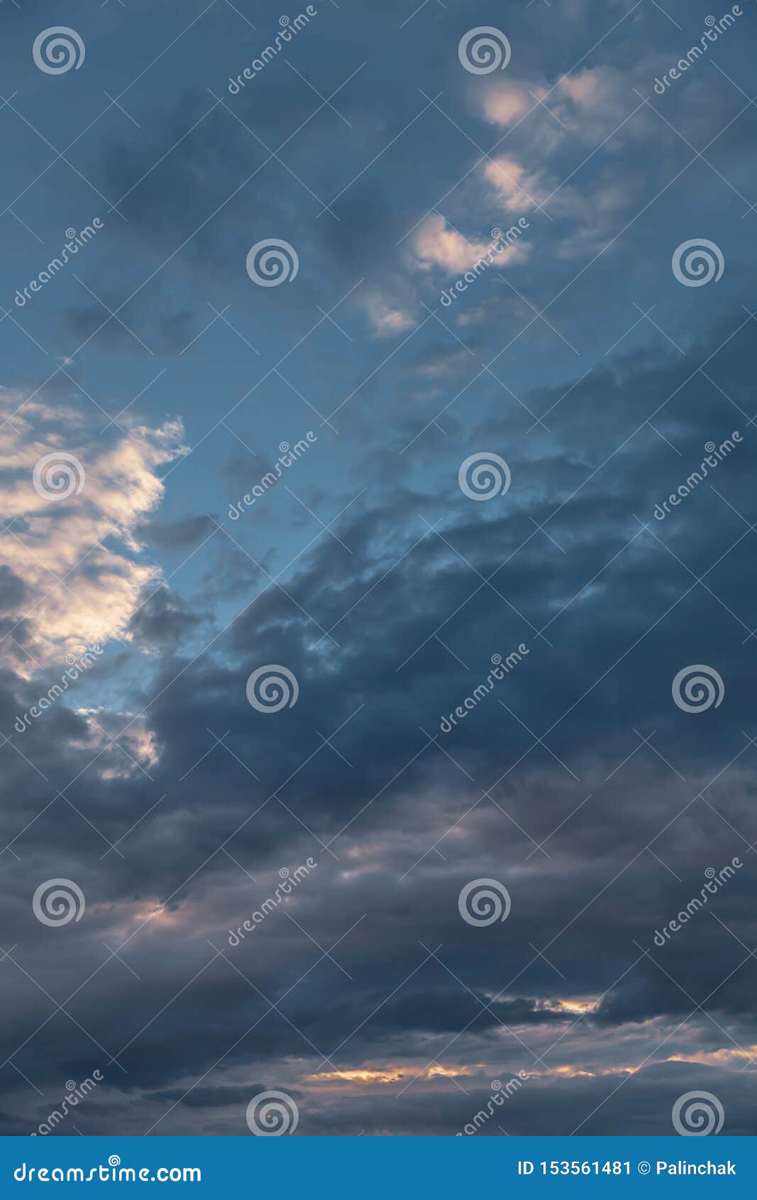Dramatic clouds on the sky stock image. Image of scenics - 153561481